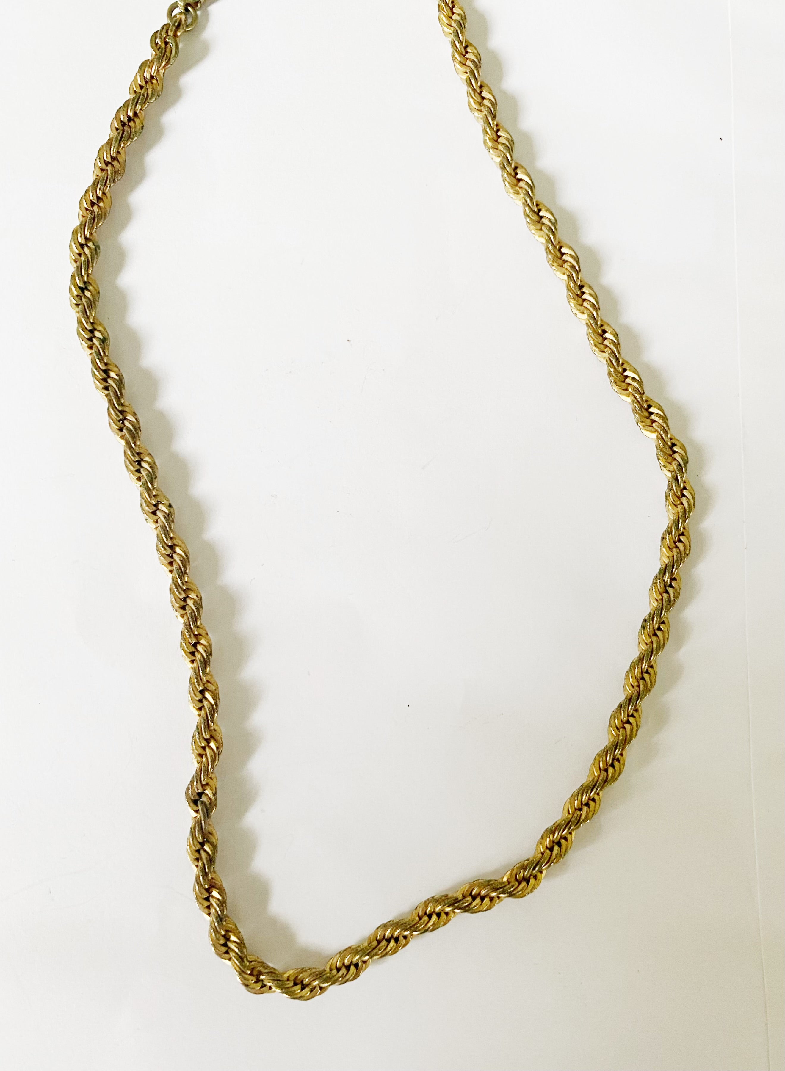 Gold Twisted Rope Necklace – TTP